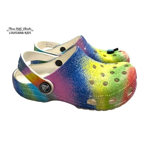 CROCS | Shoes | Crocs C2 Classic Spray Dye Tie Dye Clogs | Poshmark